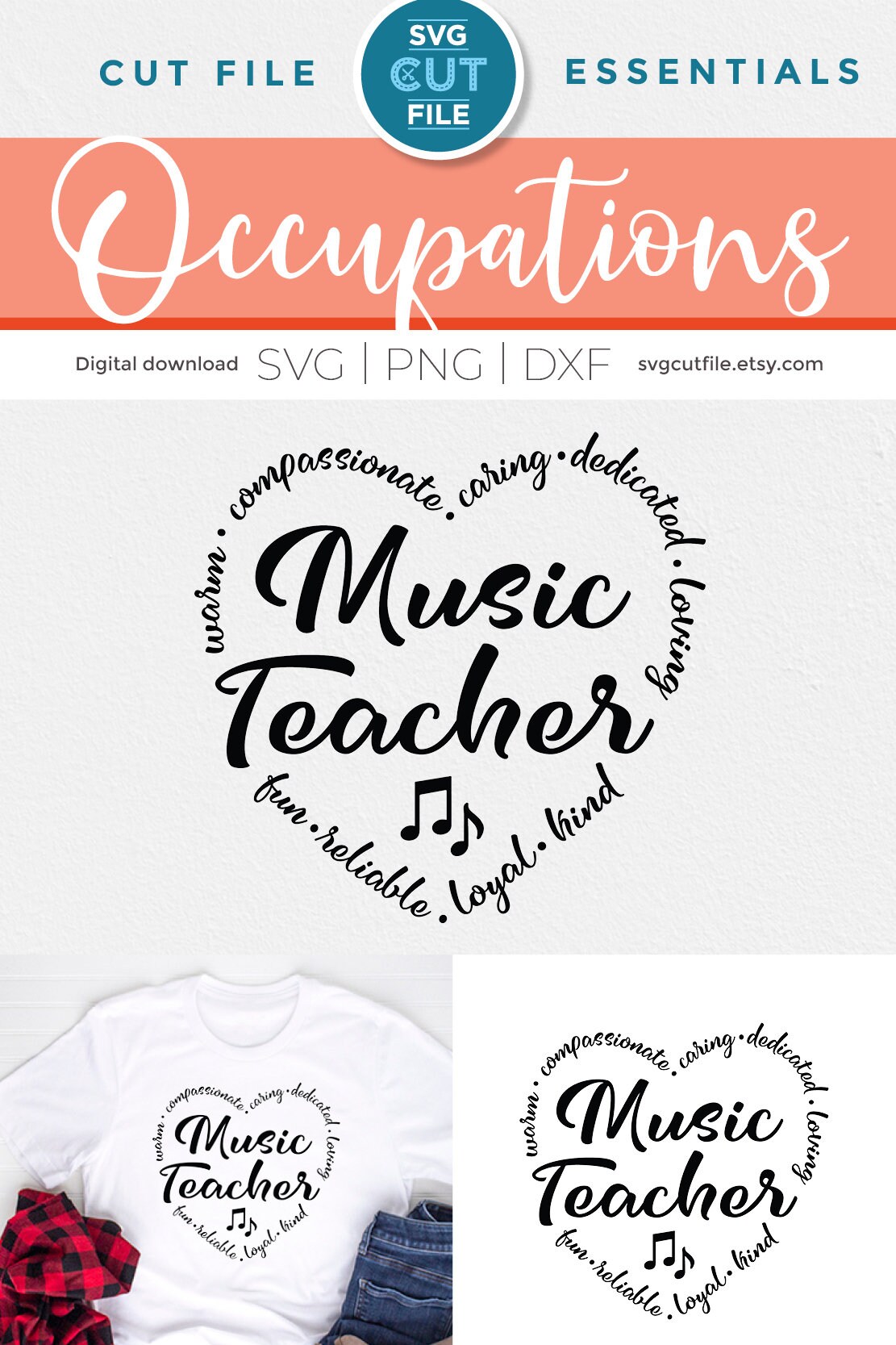 Music Teacher Svg Musical Notes Svg Back to School Svg - Etsy Australia