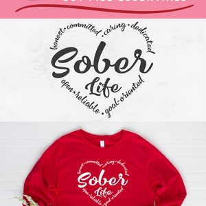 Sober Svg, Sober Life Svg, Addiction Recovery Svg, Clean Svg, Substance ...