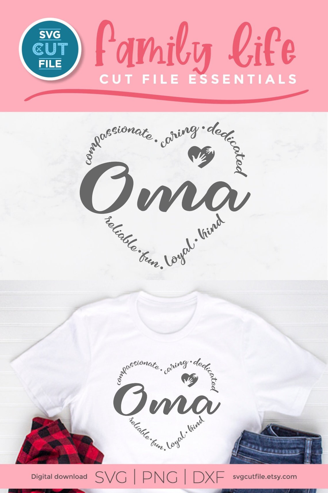 Oma Svg Grandma Oma Svg Oma Heart Svg Cute Gift - Etsy