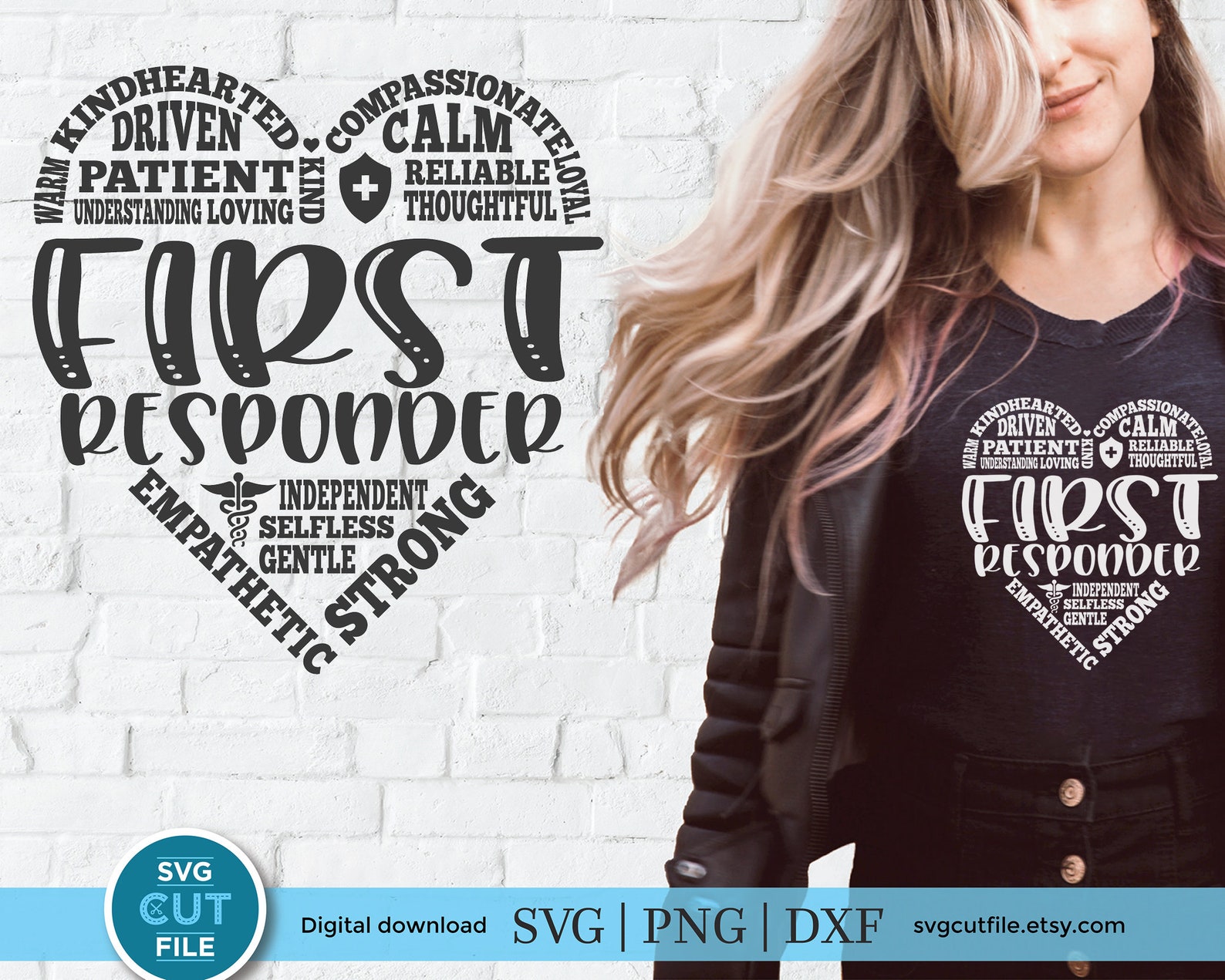 First Responder Svg Emergency Worker Emergency Services Svg | Etsy