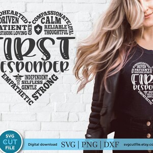 First Responder Svg, Emergency Worker, Emergency Services Svg, EMT Svg ...