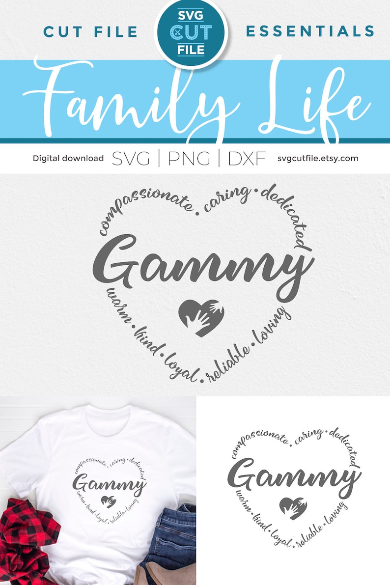 Gammy Svg Gammy Heart Svg Grandma Gammy Svg Cute Gammy - Etsy