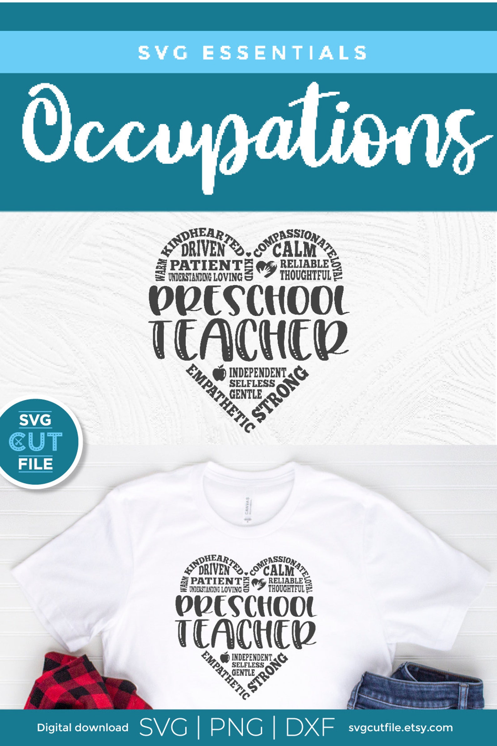 Preschool Teacher Svg, Preschool Svg, Preschool Heart Svg, First Day of ...