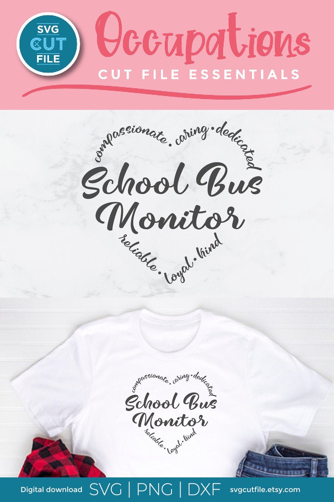 School Bus Monitor Svg School Bus Attendant Schoolbus - Etsy