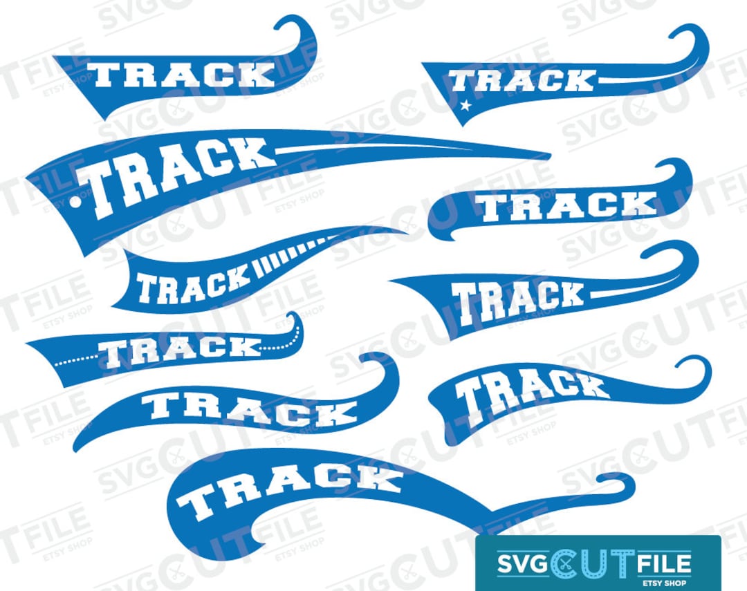 Track Svg, Track and Field Swoosh Svg, Text Tail Svg, Eps, Dxf, Curved ...