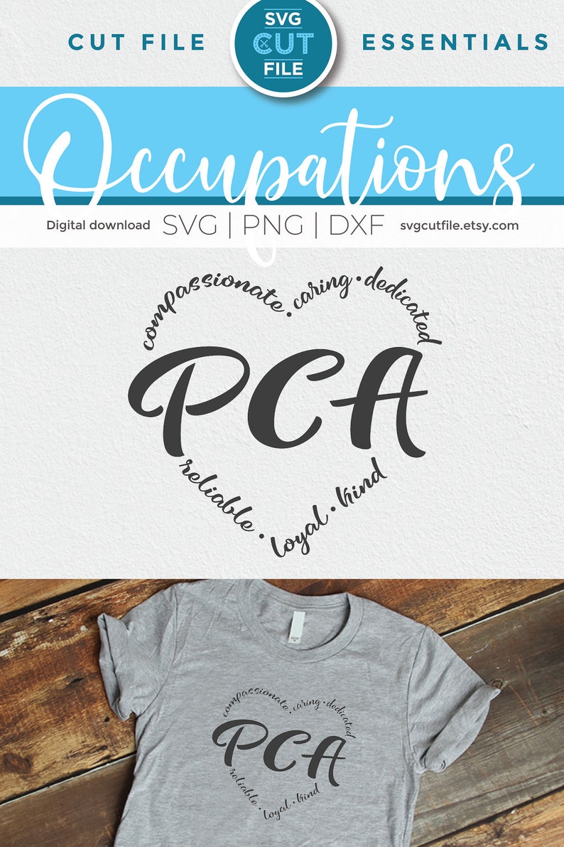 PCA Svg Personal Care Attendant Svg Caregiver Svg Patient - Etsy