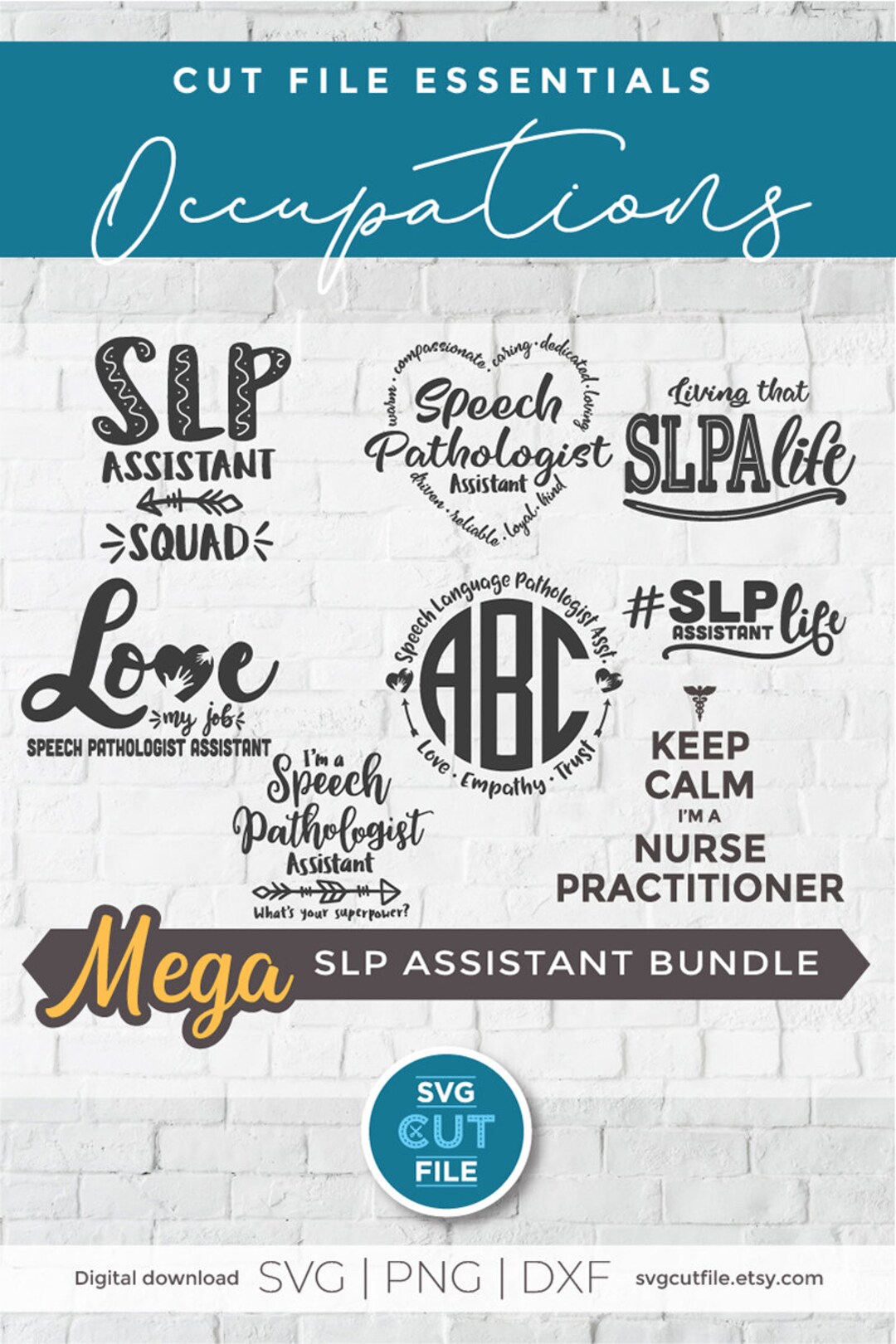 Speech Language Pathologist Svg, SLP Svg, Speech Therapist Bundle Svg ...