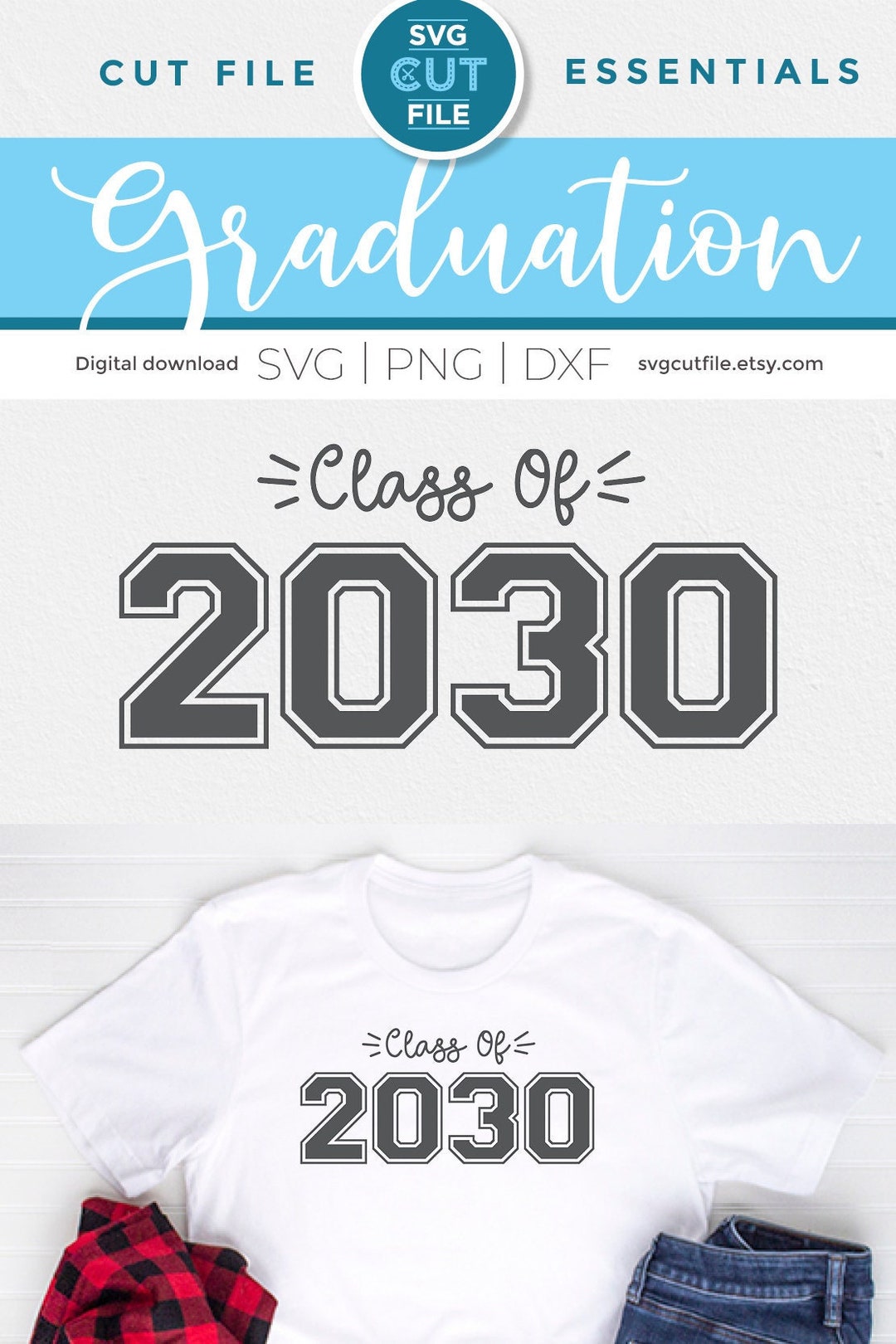 Class of 2030 Svg, Cute 2030 Grad Svg, 2030 Graduation Svg, 2030 Senior ...