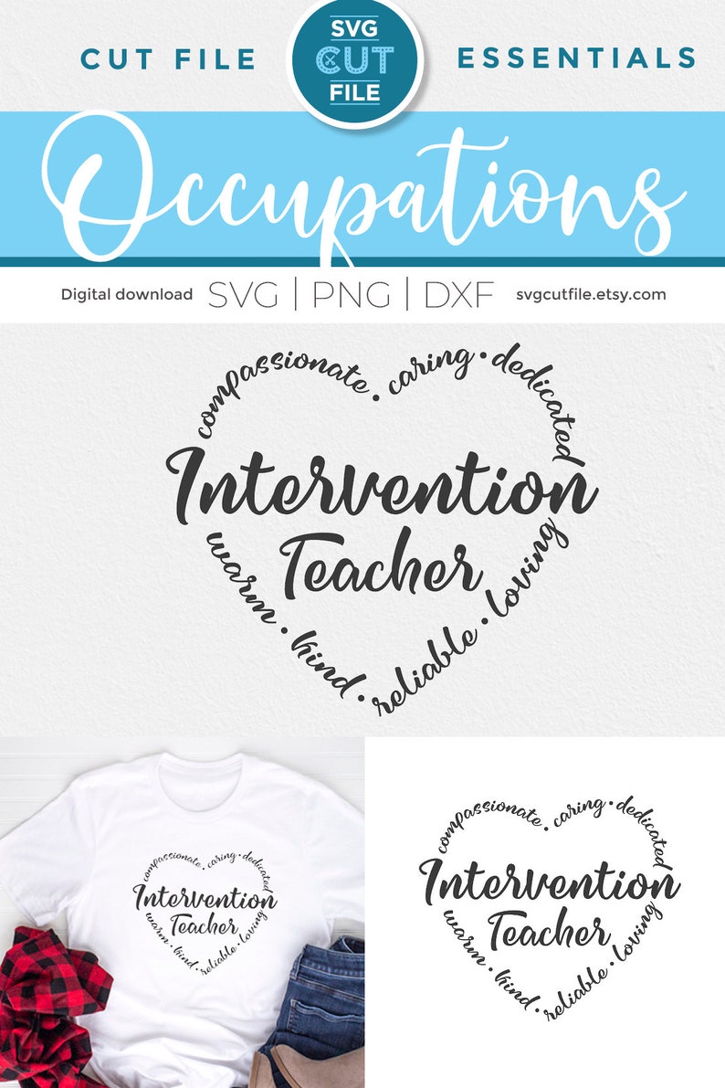 Intervention Teacher Svg Intervention Specialist Academic - Etsy