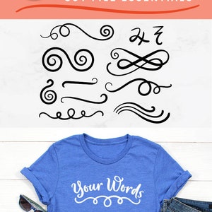 Flourish Svg, Lines, Loops Svg, Scroll Svg, Squiggly Line Svg, Swirl ...