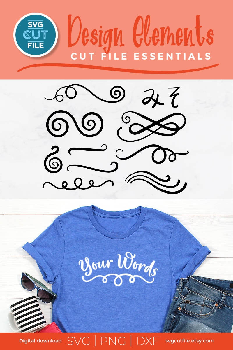 Flourish Svg Lines Loops Svg Scroll Svg Squiggly Line Svg - Etsy Australia