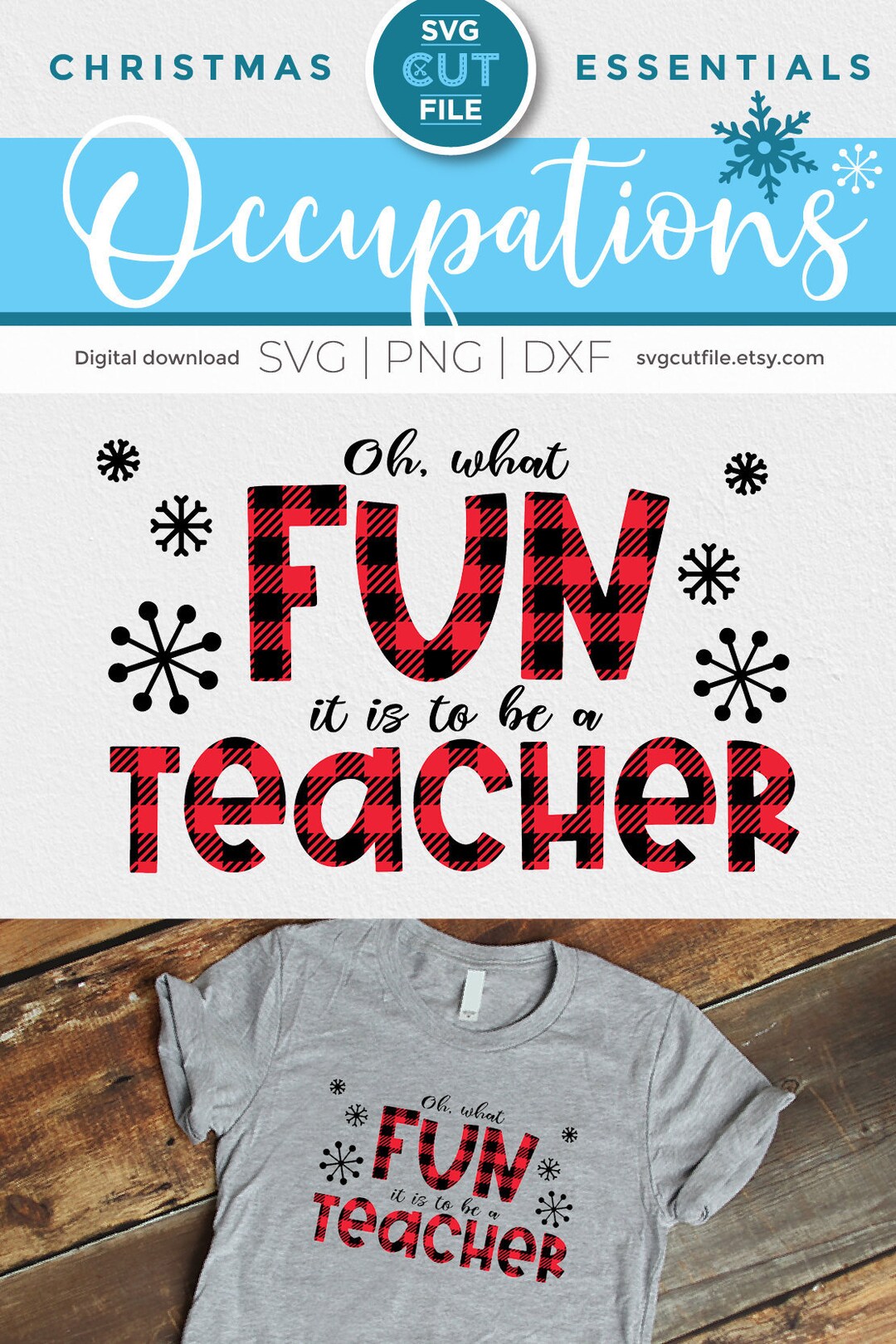 Christmas Teacher Svg, Teacher Christmsas Svg, Holiday Teacher Svg, Oh ...