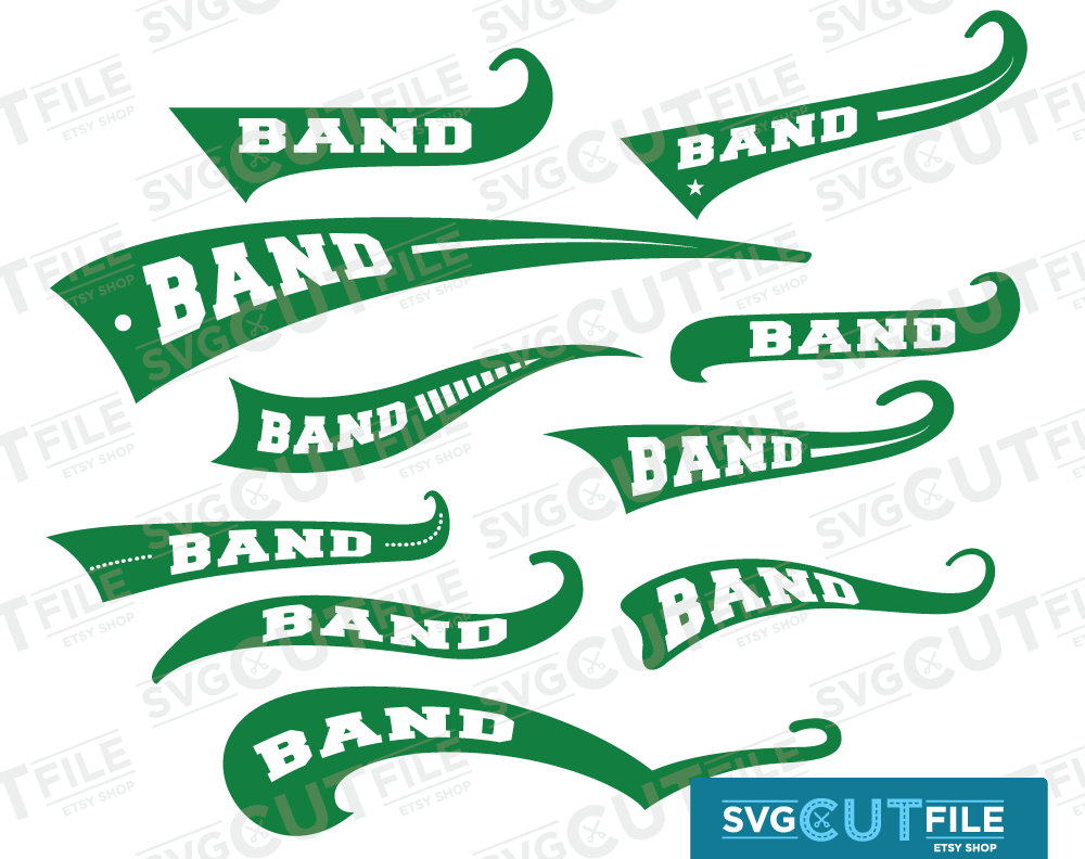 Band svg band camp svg marching band svg swoosh svg | Etsy