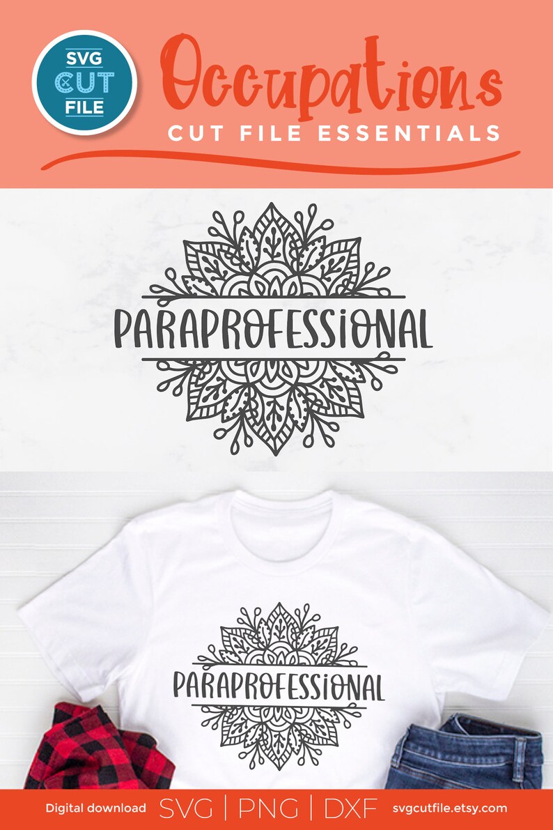 Paraprofessional Svg Para Svg Para Mandala Gift Idea Svg | Etsy
