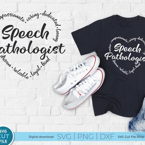 Speech Language Pathologist Svg, Speech Pathologist Svg, Heart, Love ...