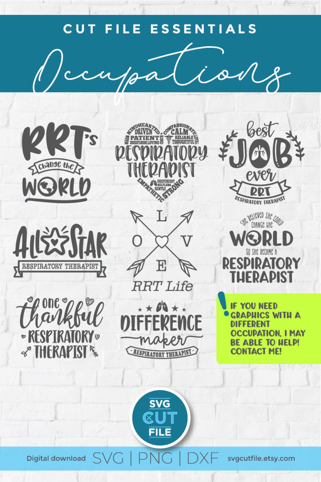 Respiratory Therapist Svg Bundle, Respiratory Therapy, Respiratory Svg ...