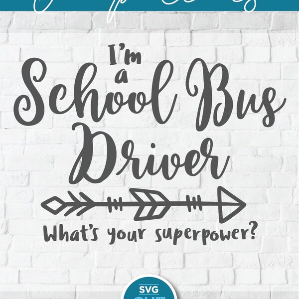 Super Bus Driver Svg - Etsy
