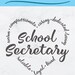 School Secretary Svg, Secretary Svg, Office Assistant, Staff Worker Svg ...
