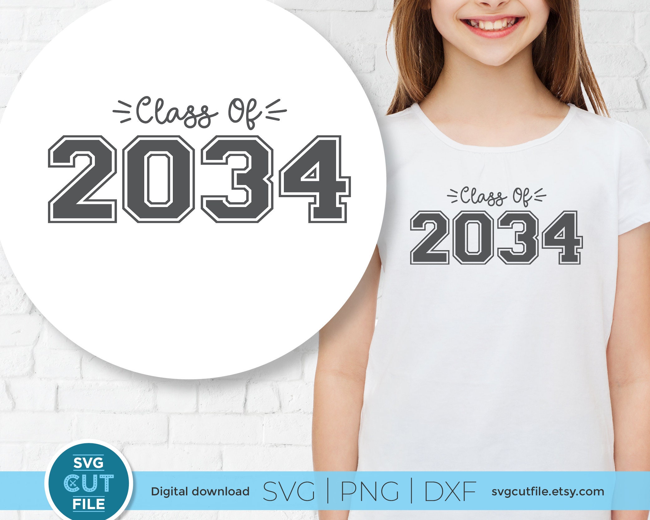 Class of 2034 Svg Senior 2034 Svg Graduating Class Prek - Etsy