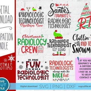 Christmas Radiologic Technologist Svg Bundle, Christmas Rad Tech SVG ...