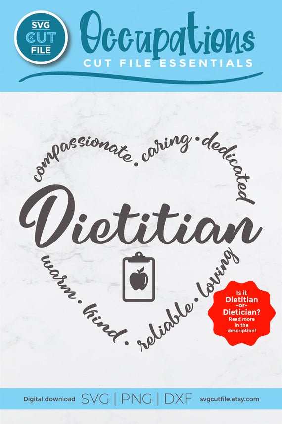 Papercraft rd svg registered dietitian nutritionist svg Dietitian svg ...