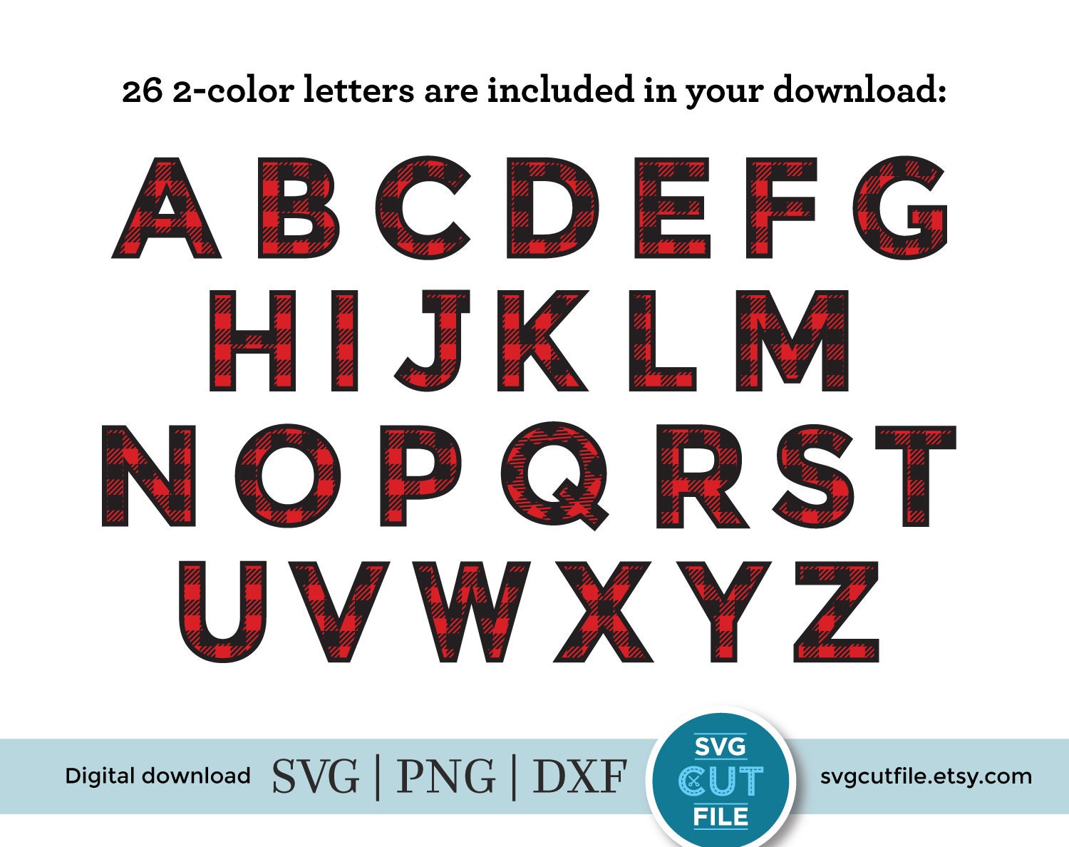Plaid Letters Svg, Buffalo Plaid Font, Plaid Alphabet Svg, 1st 2nd 3rd ...