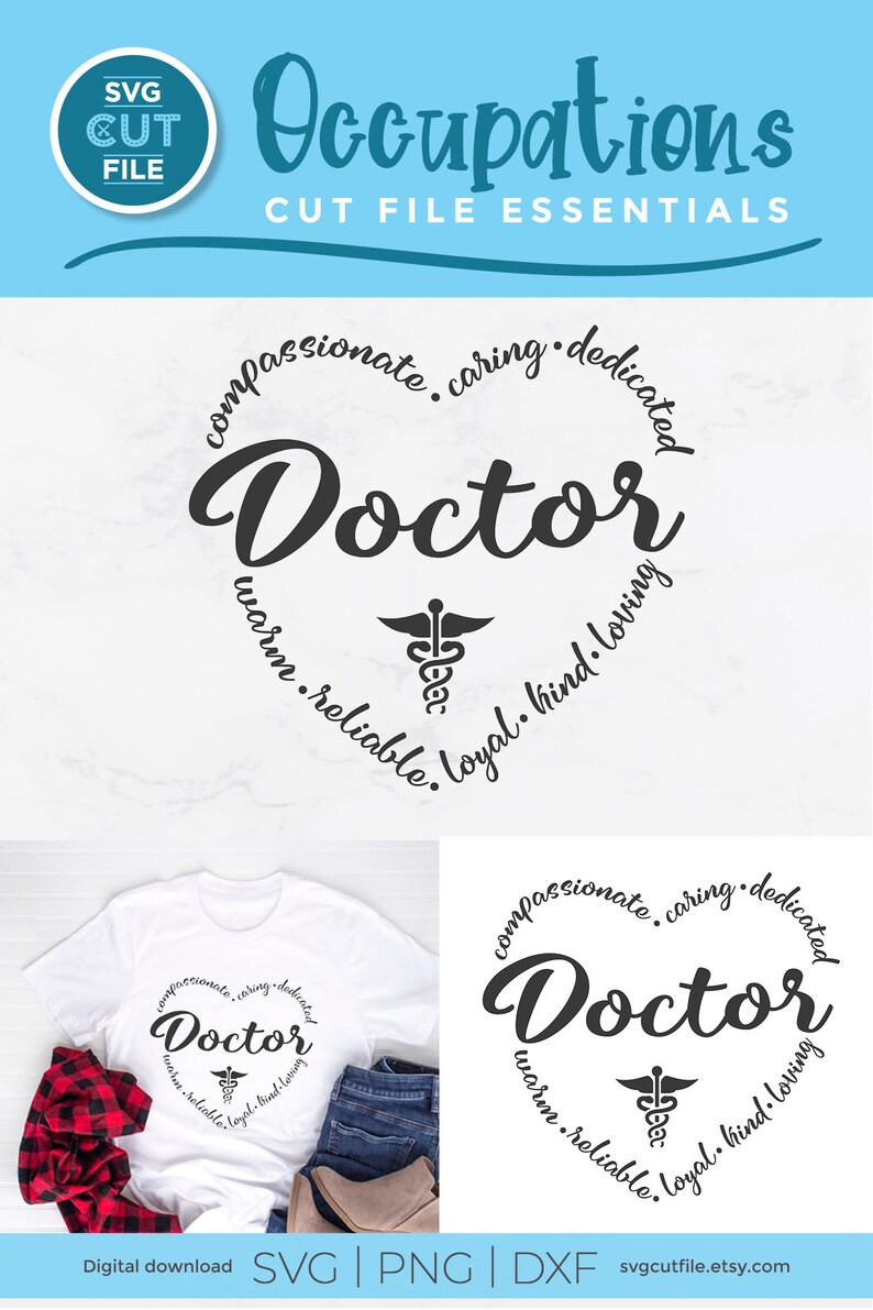 Doctor Svg Physician Svg MD Svg Medical Svg Essential Svg - Etsy