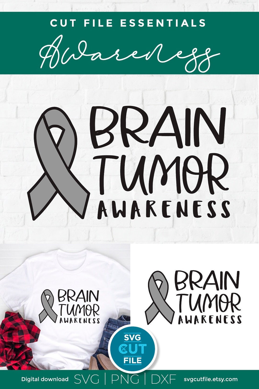 Brain Tumor Svg, Brain Tumor Awareness Svg, Svg Dxf Png, Awareness Svg ...