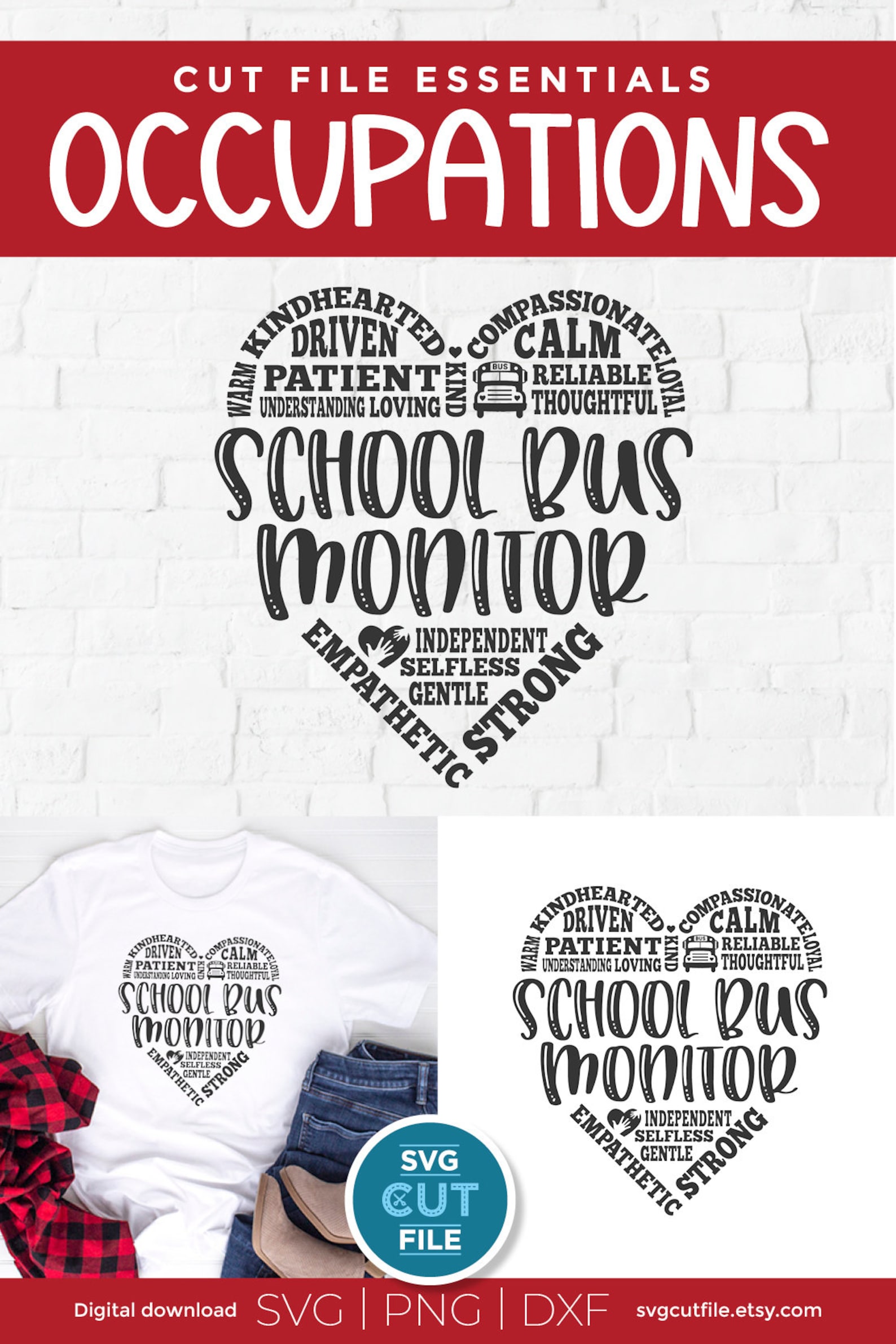 School Bus Monitor svg School Bus Attendant schoolbus | Etsy