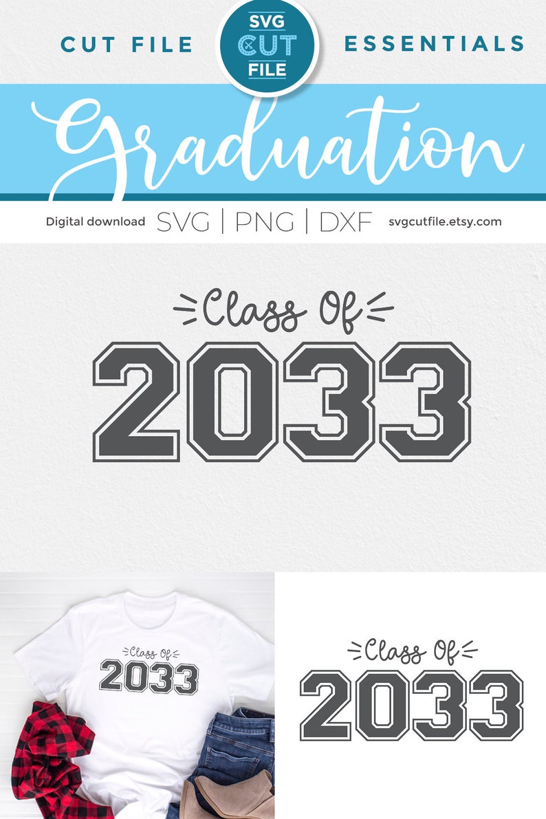 Class of 2033 Svg Senior 2033 Svg Graduating Class Prek - Etsy