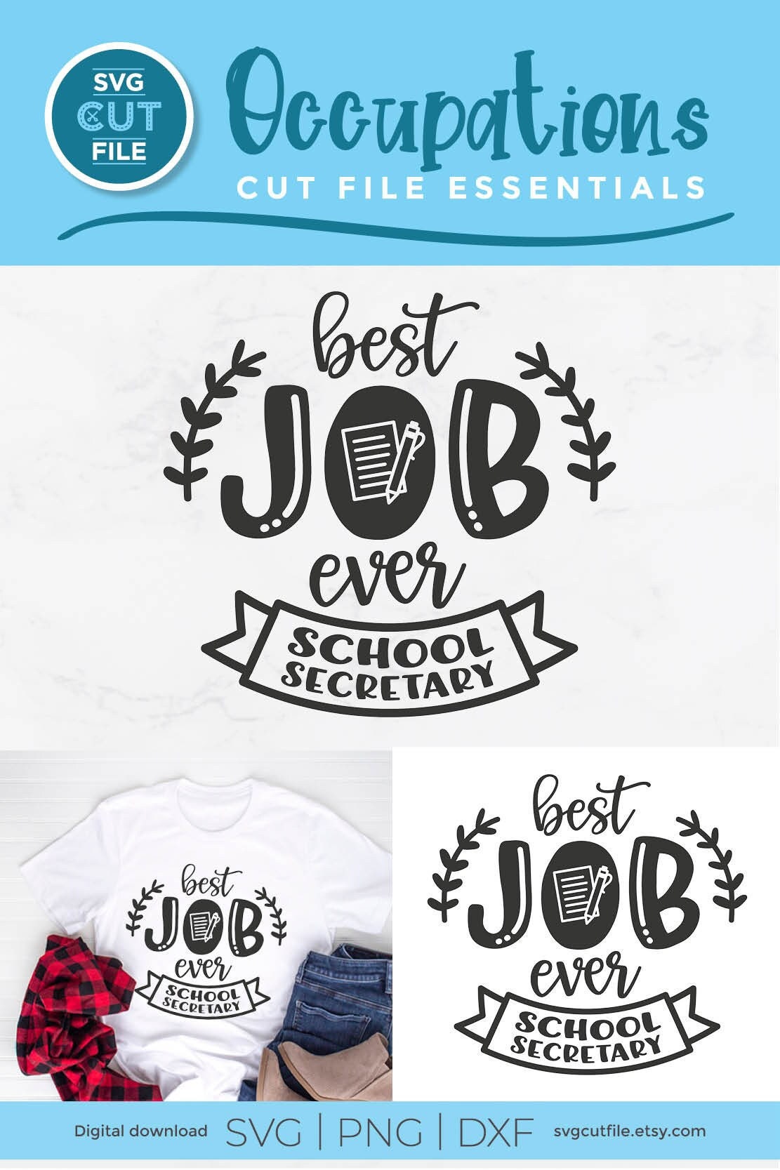School Secretary Svg, Secretary Svg, Best Job Ever, Receptionist Svg ...