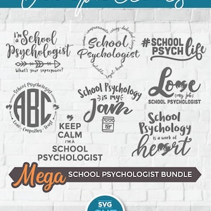 School Psychologist Svg, School Psychology Bundle Svg, Psych Collection ...