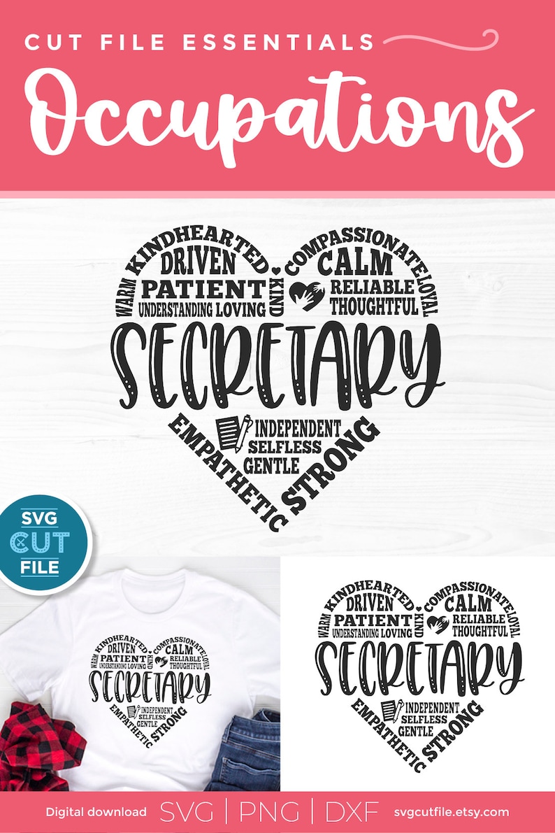 Secretary Svg Secretary Subway Art Svg Office Assistant | Etsy