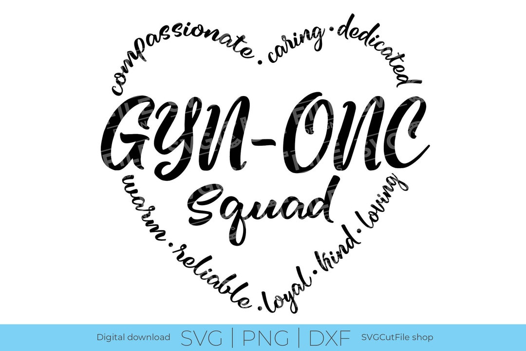 GYN ONC svg, GYNONC svg, gyn-onc squad svg, Oncología ginecológica ...