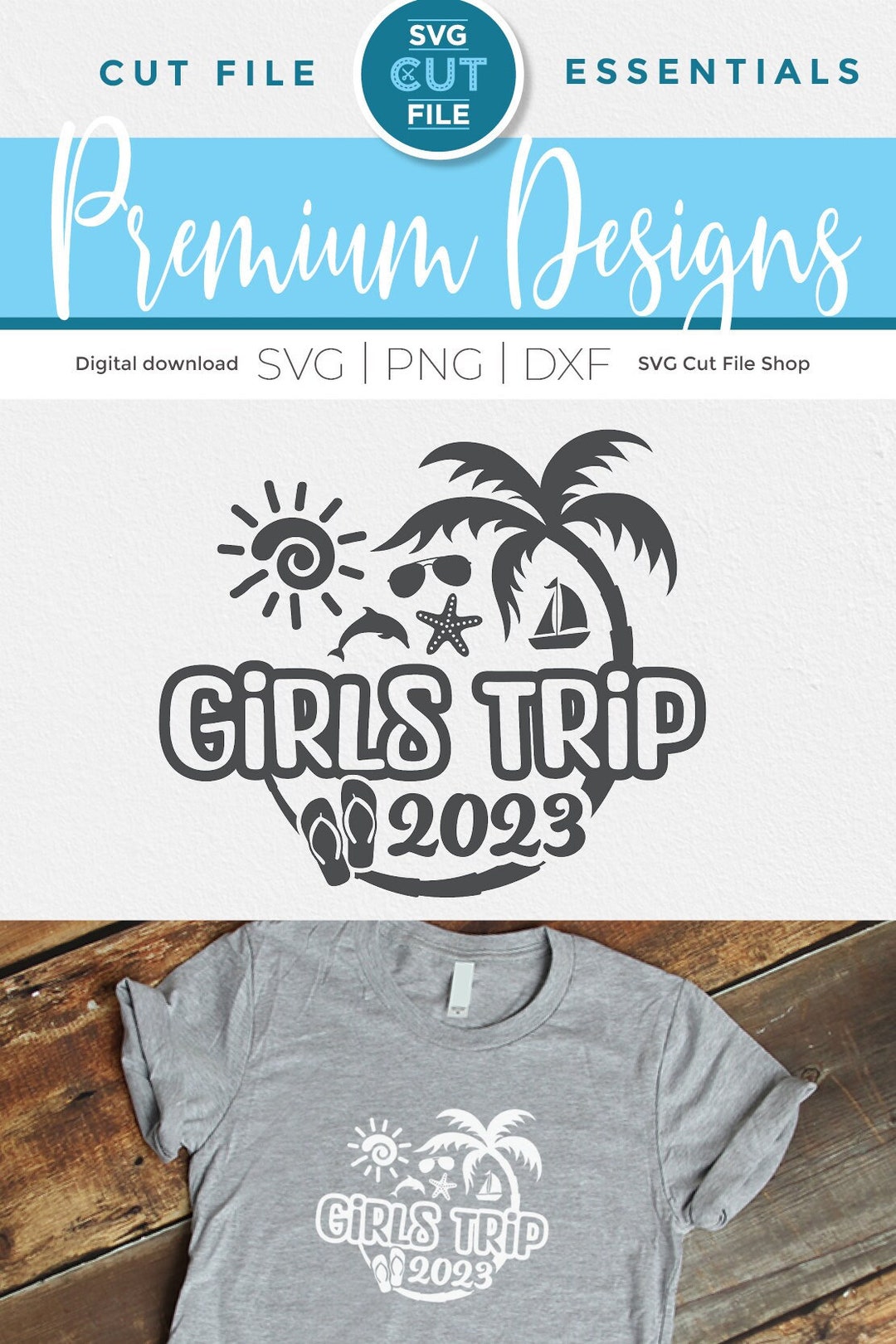 Girls Trip Svg, Vacation Weekend, 2023 Best Friends SVG, Besties ...