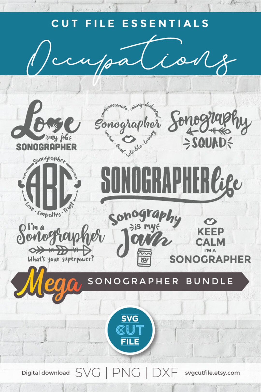 Sonographer Svg, Ultrasound Tech Svg, Sonography Bundle Svg, Sonography ...