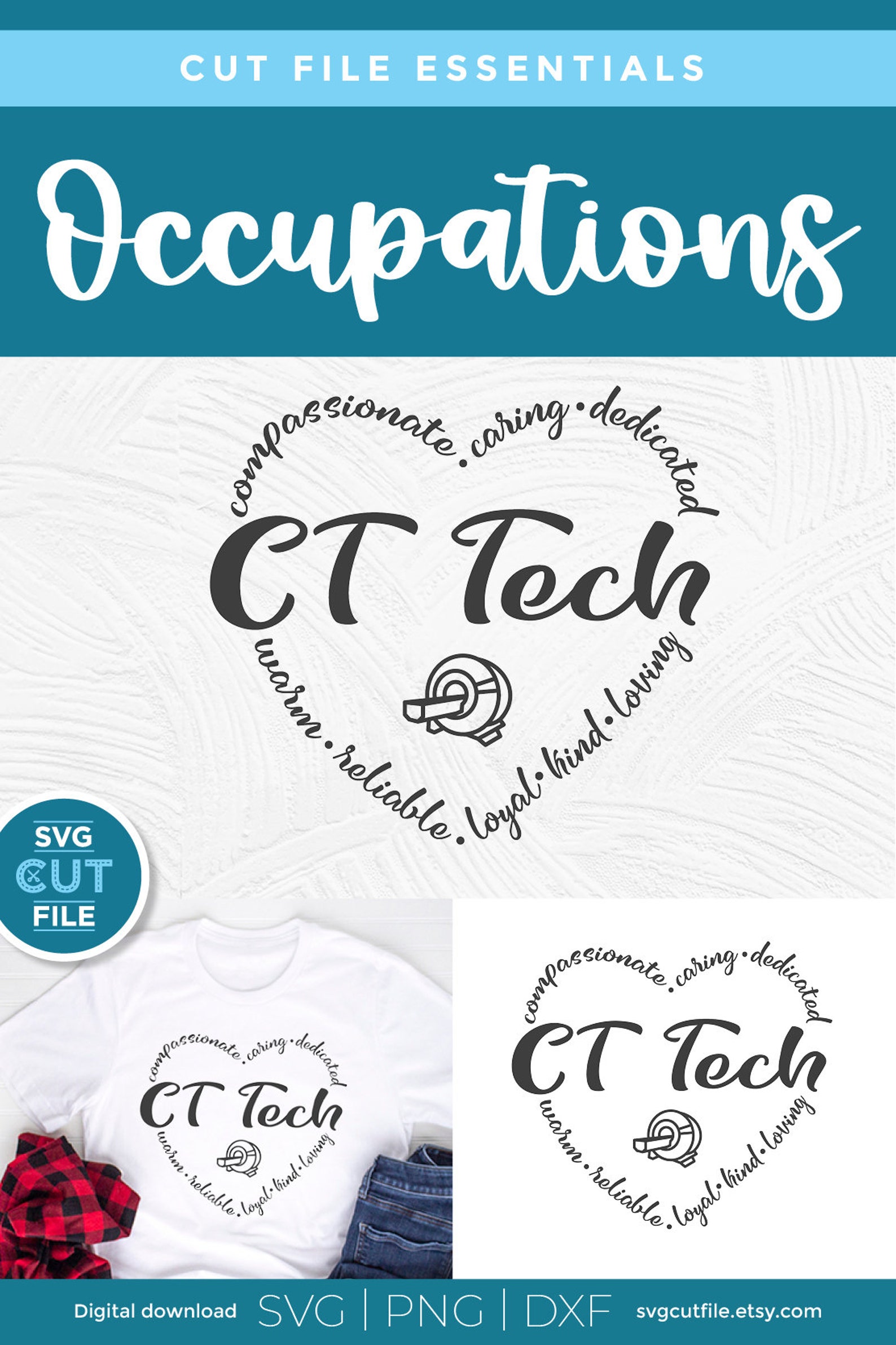 CT Tech Svg, CT Technologist Svg, Computed Tomography Svg, Technician ...