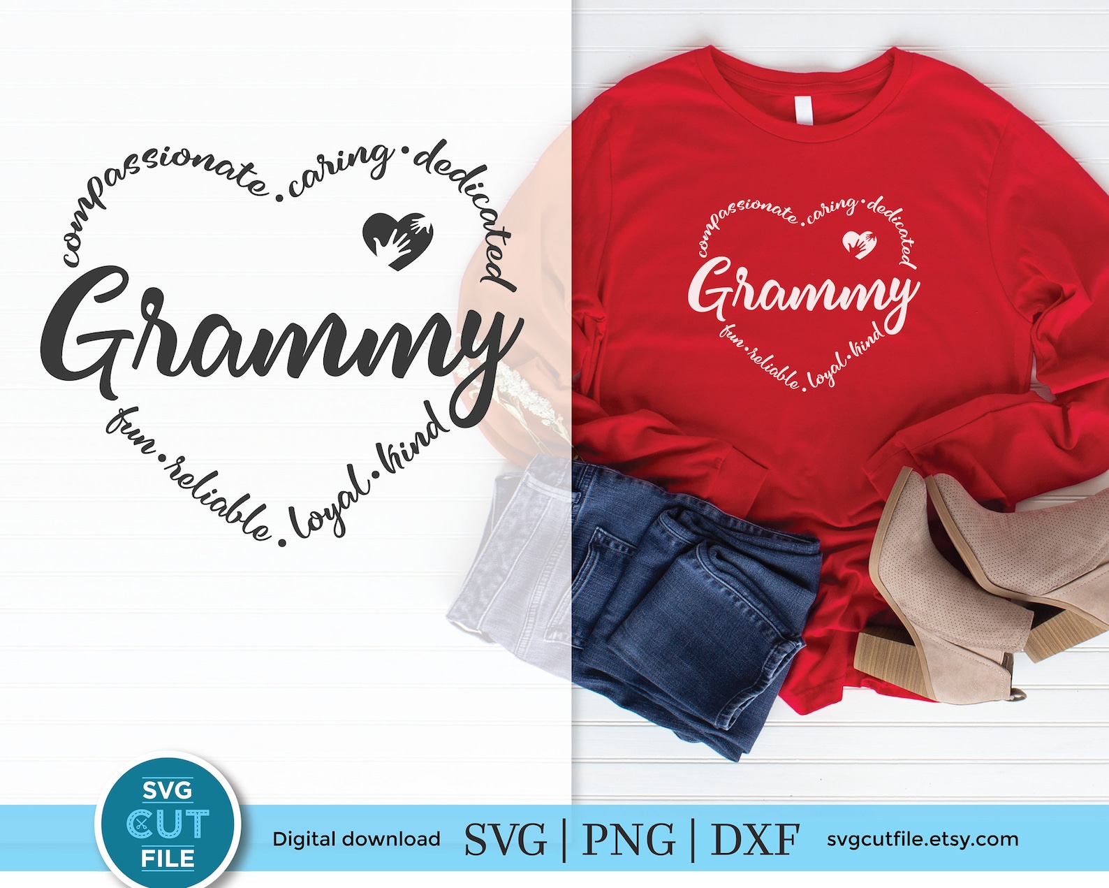 Grammy Svg, Grammy Heart Svg, Grandma Grammy Svg, Cute Grammy Gift ...