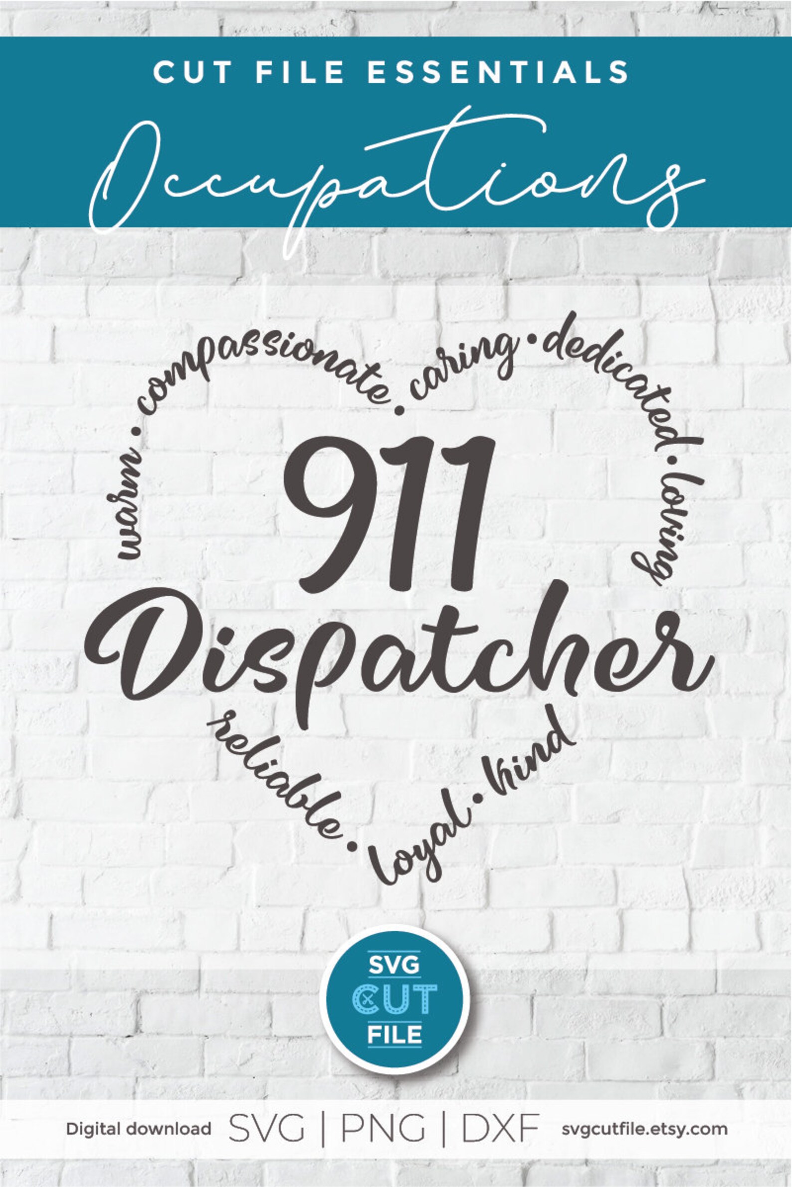 911 Dispatcher Svg Dispatcher Svg Dispatcher Design | Etsy