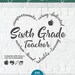 Substitute Teacher Svg, Sub Teacher Svg, Sub Svg, School Svg, Heart ...