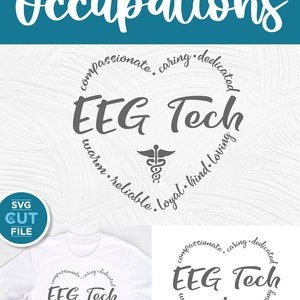 EEG Tech Svg, Electroencephalograph Svg, EEG Technologist Svg, EEG ...