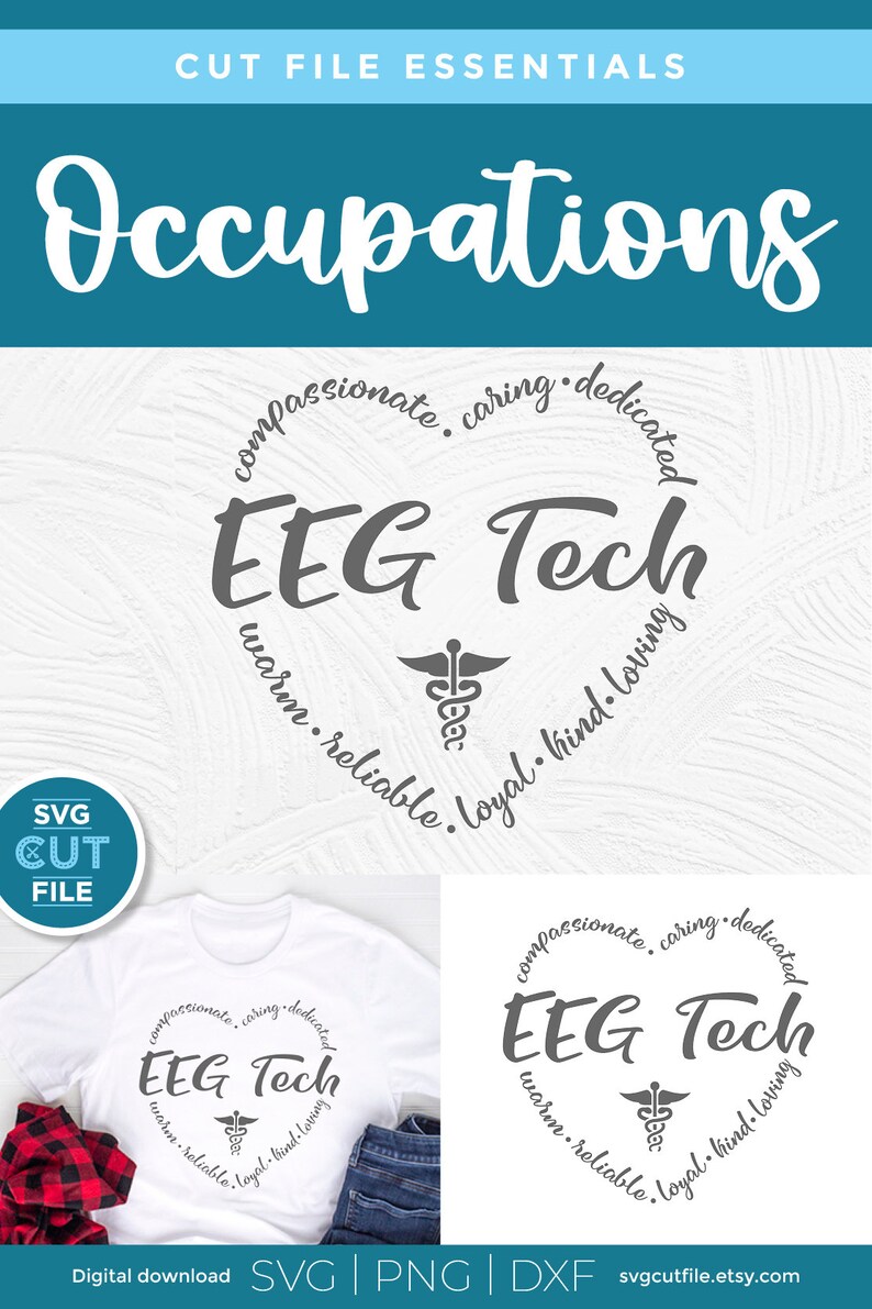 EEG Tech Svg, Electroencephalograph Svg, EEG Technologist Svg, EEG ...
