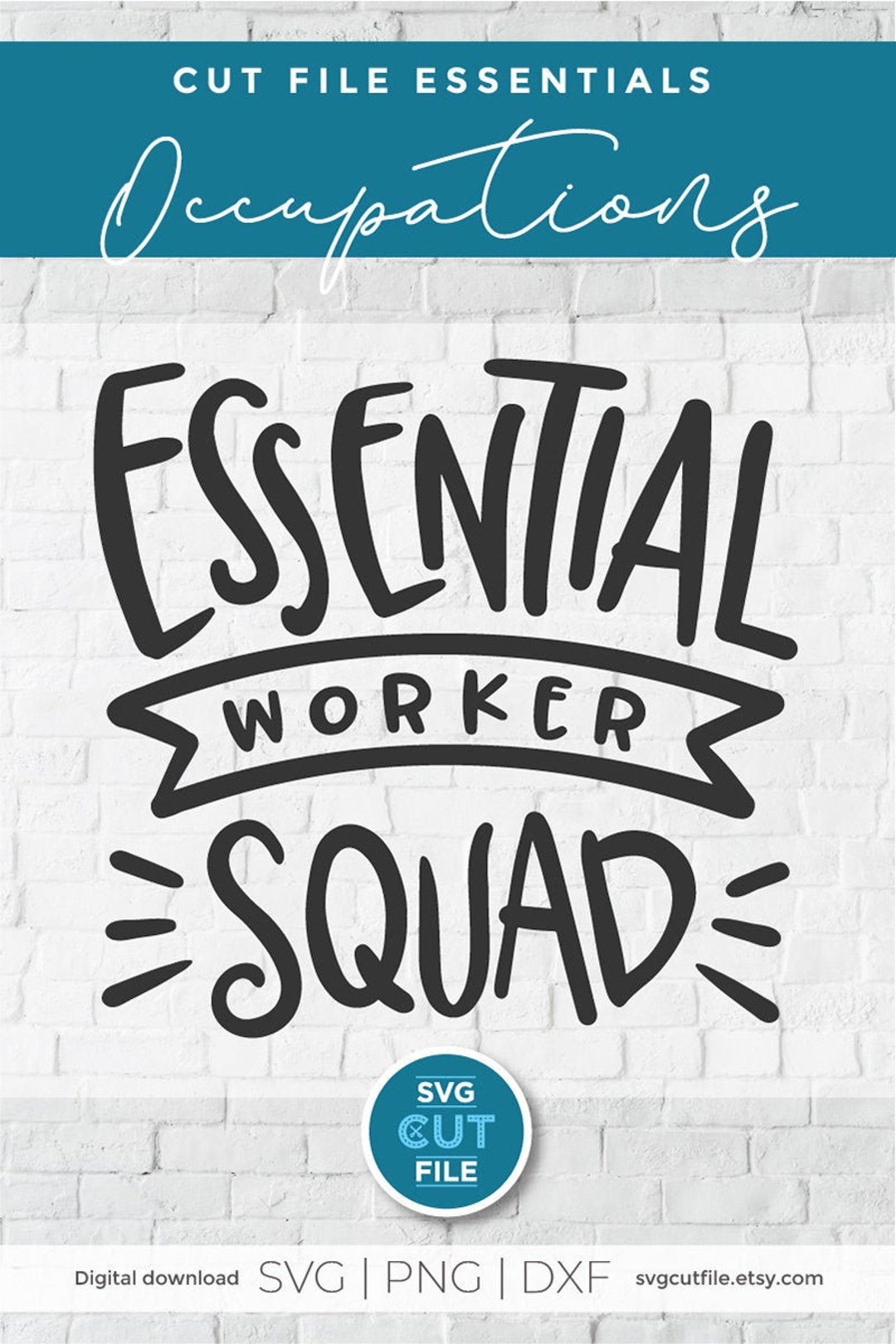 Essential Worker Svg, Essential Worker Squad Svg, Frontline Worker Svg ...
