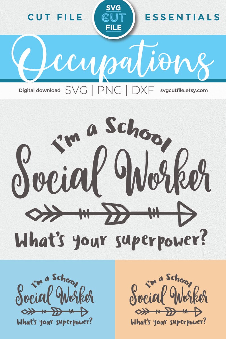 School Social Worker Svg School Social Work Svg Social | Etsy