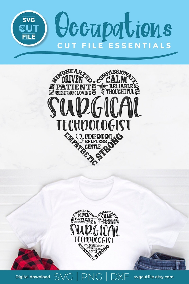 Surgical Technologist Surgical Tech Svg Surgical Technician - Etsy