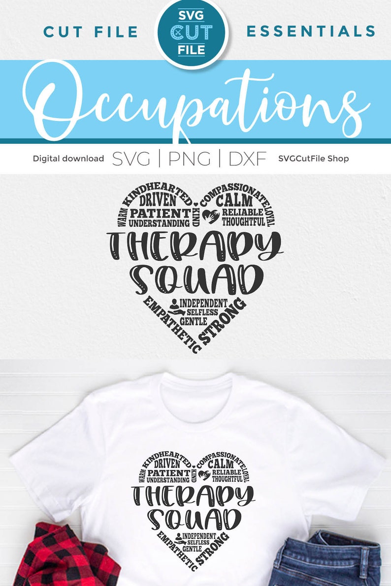 Therapy Squad Svg Speech Occupational Physical Pathology - Etsy