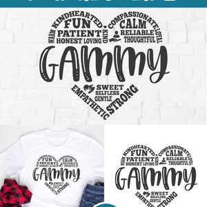 Gammy Svg, Gammy Heart Svg, Grandma Gammy Svg, Cute Gammy Gift, Mother ...
