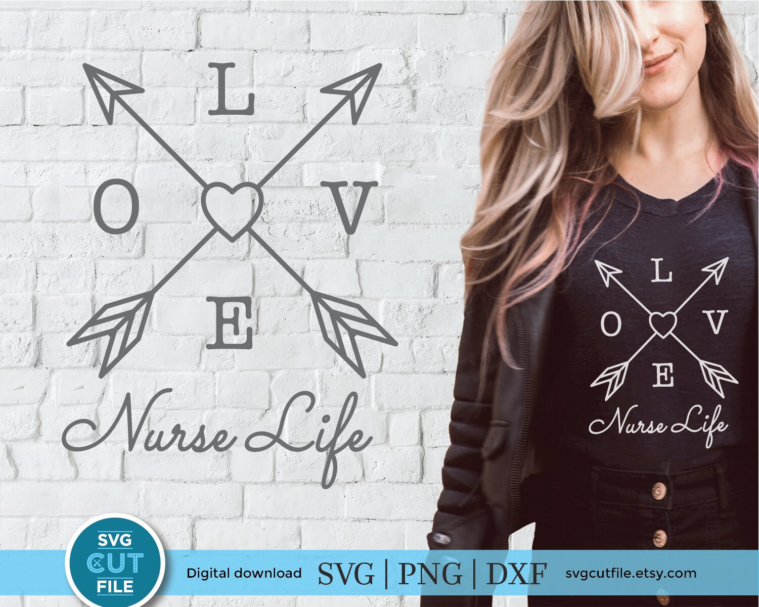 Nursing svg nurse appreciation svg Nurse svg Love Nurse | Etsy