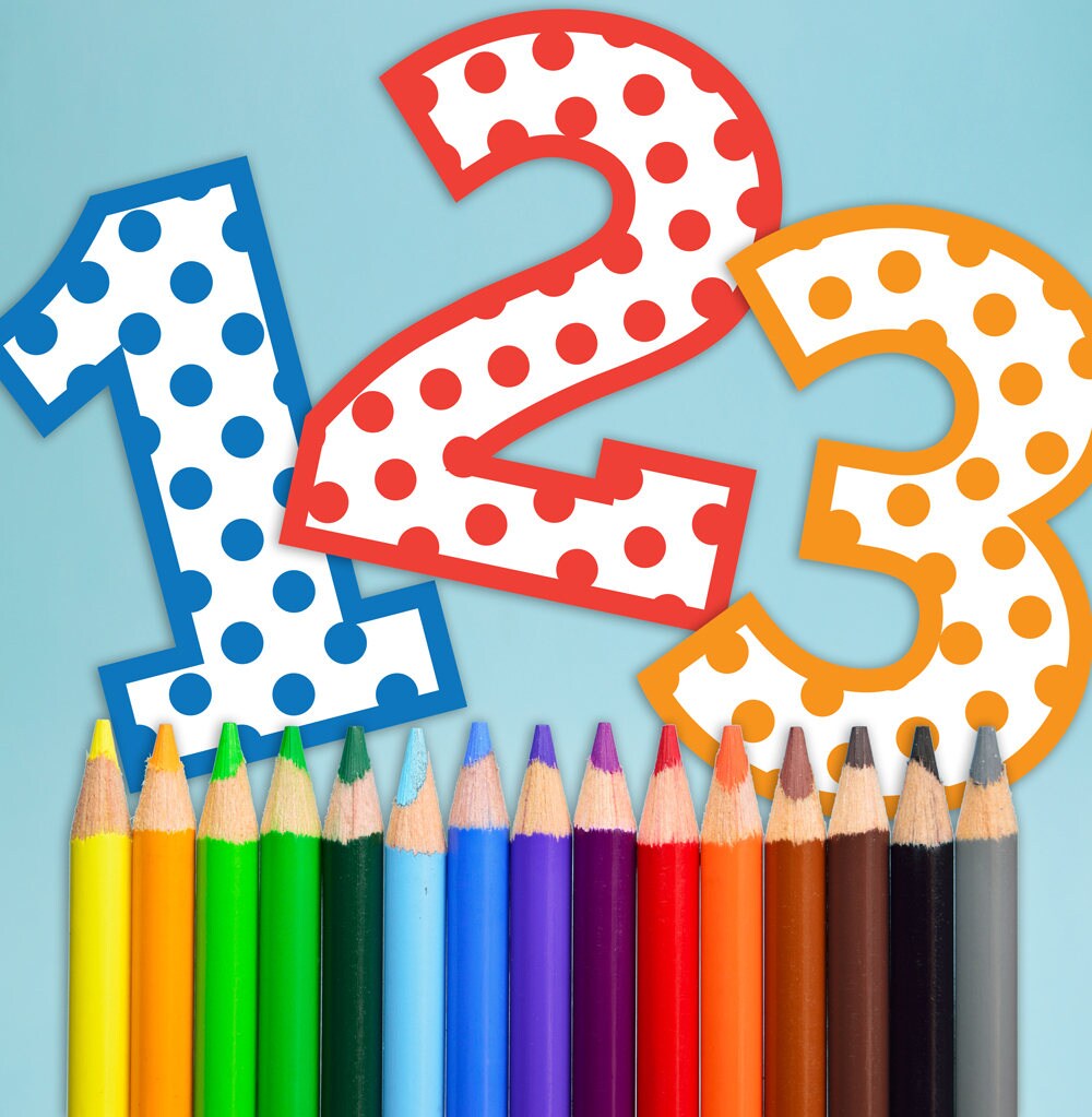 Polka Dot Numbers Svg Polka Dot 1 Printable Numbers Polka - Etsy Israel