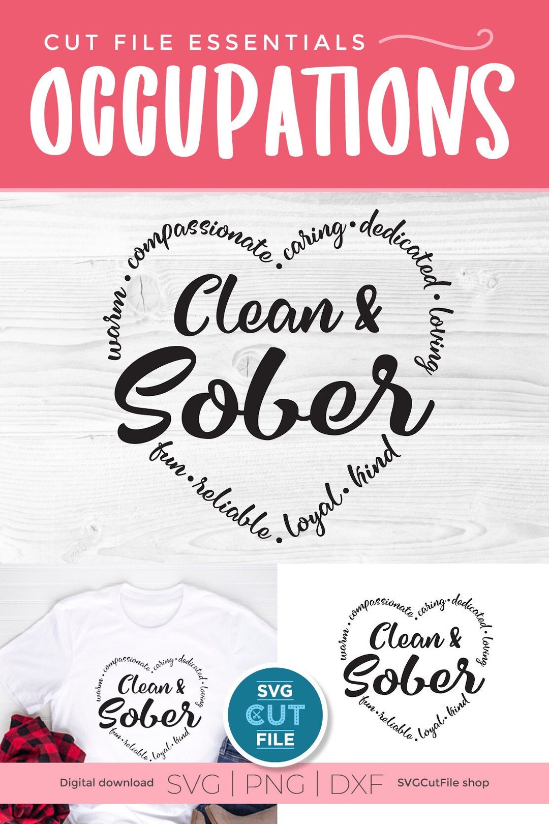 Sober Svg, Clean Sober Svg, Addiction Recovery Svg, Clean Svg ...